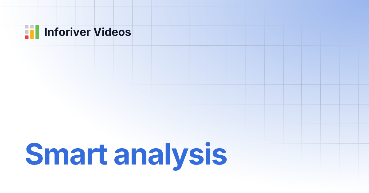 Smart analysis | Inforiver Videos